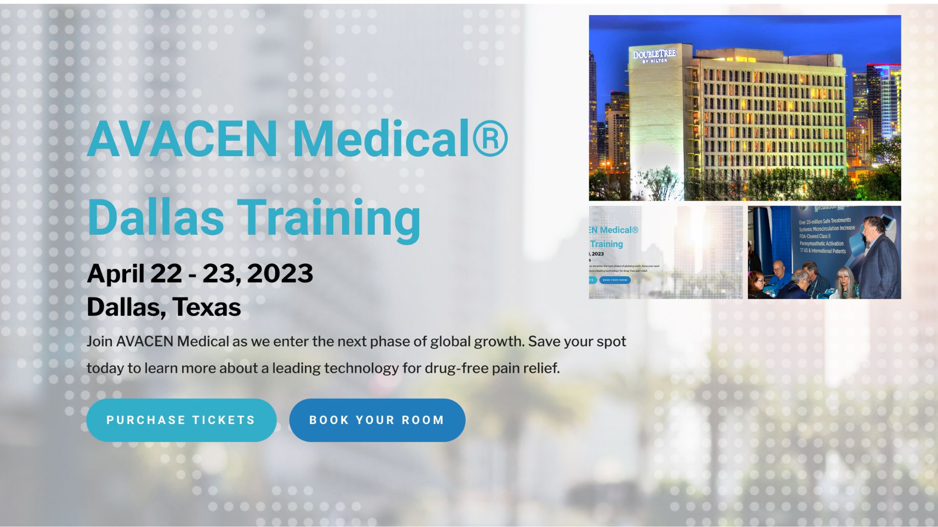 AVACEN® Medical Dallas Training | A Leader in Pain Relief